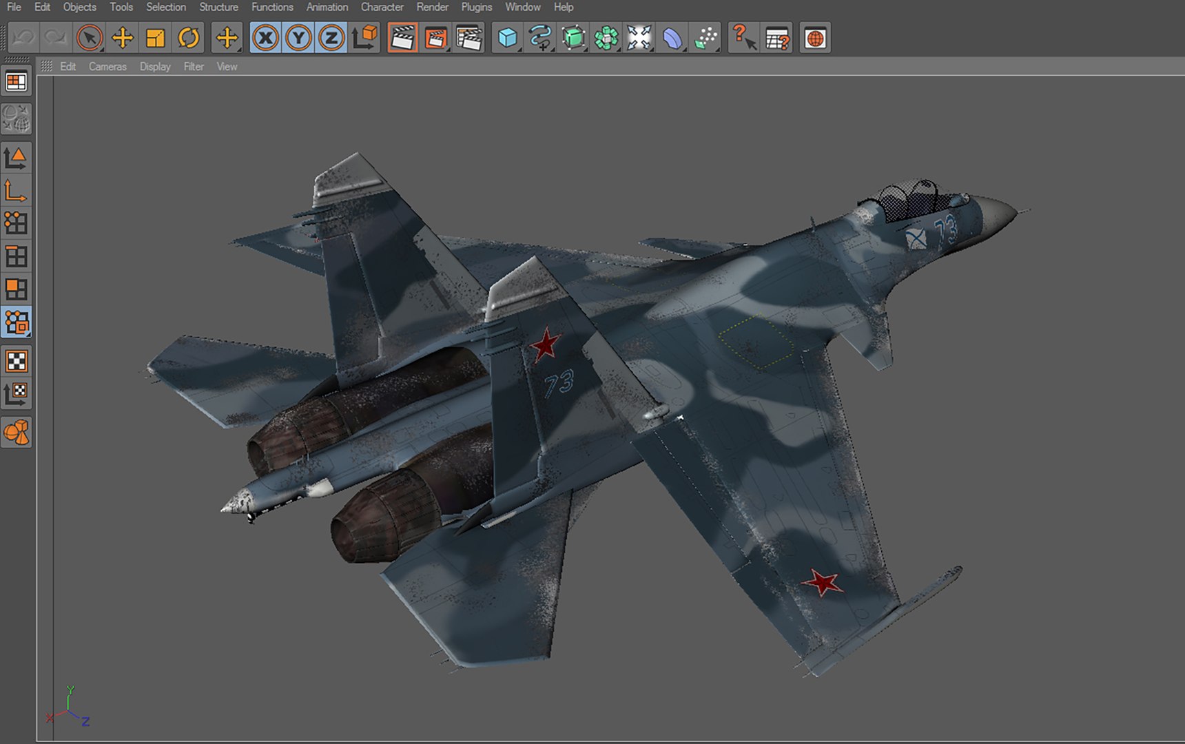 3d Model Russian Fighter