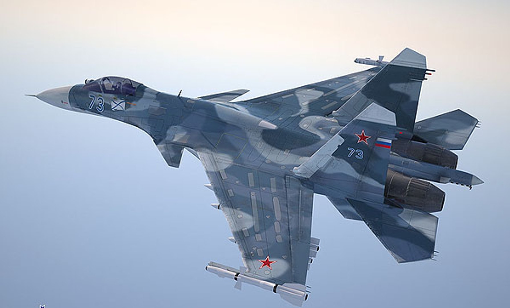 3d Model Russian Fighter