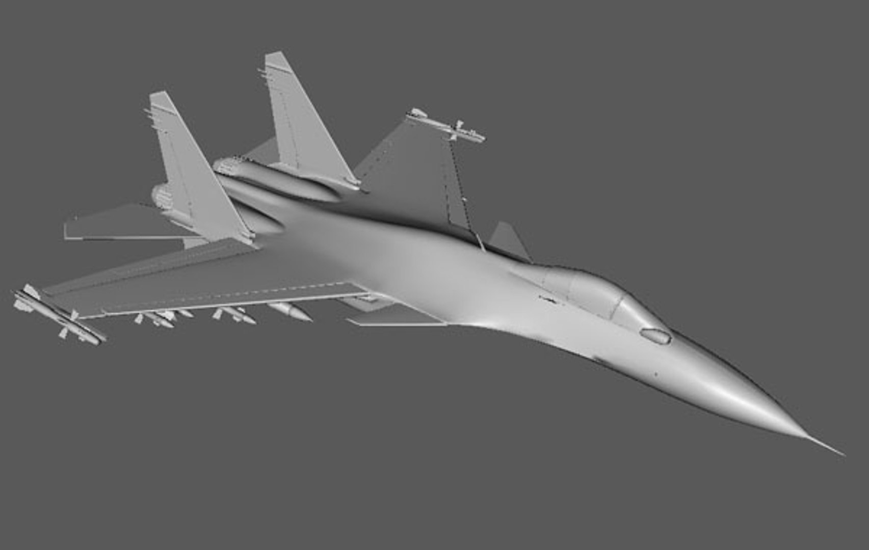 3d Model Russian Fighter