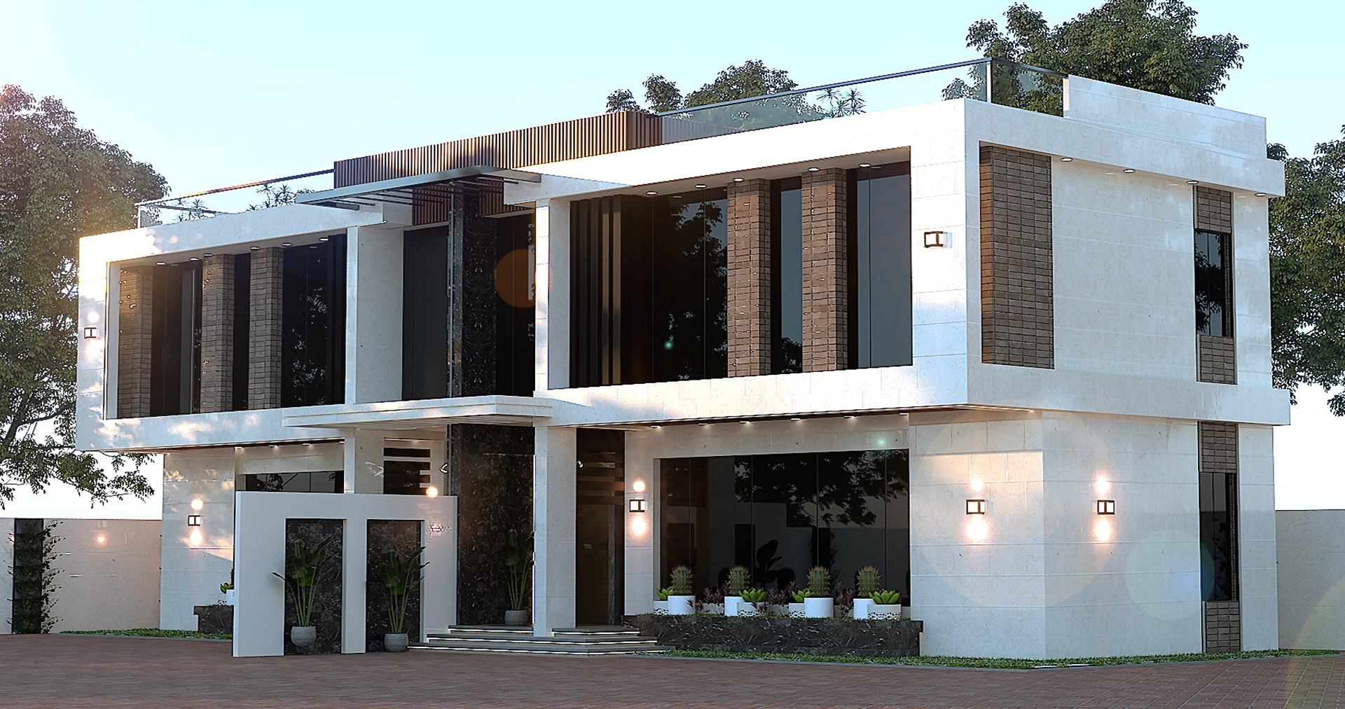 Modern Villa Duplex Model - TurboSquid 2107198