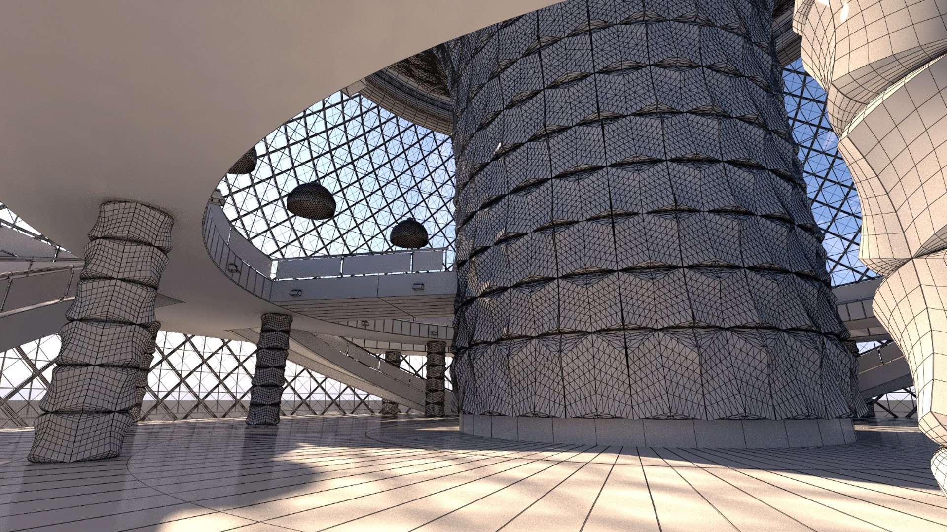 3d Model Modern Structure