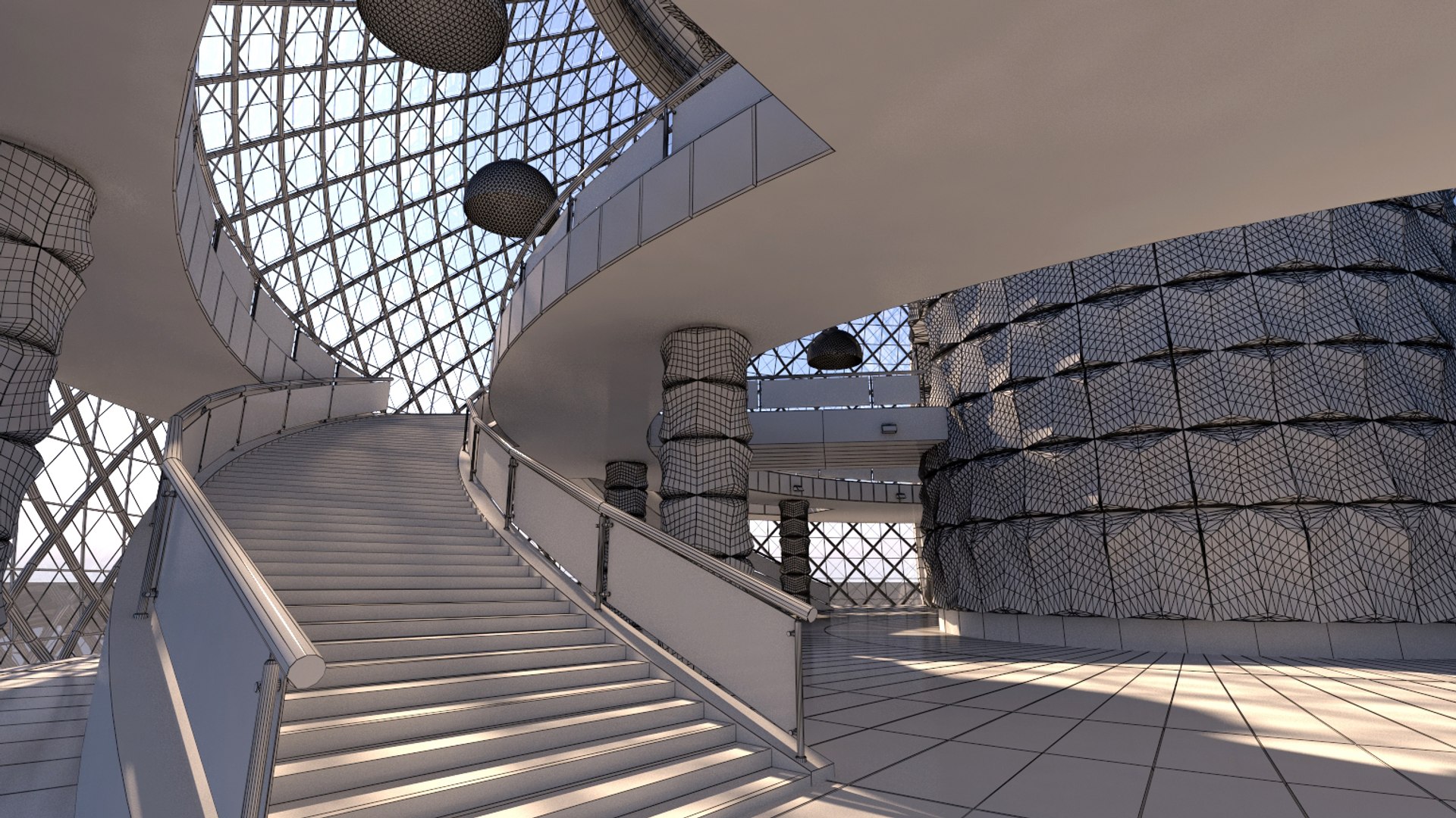 3d Model Modern Structure