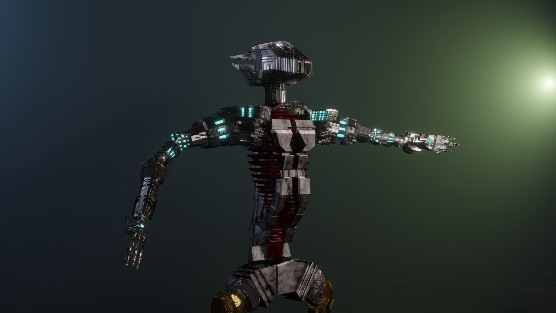 Sci-fi Guard Walking Robot XYZY0506 3D model - TurboSquid 2080540