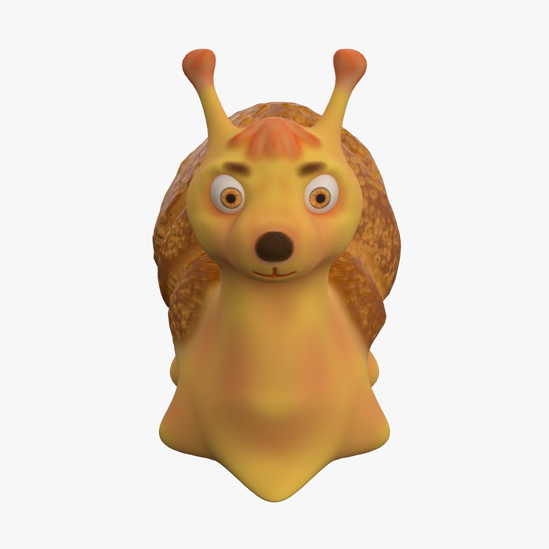 3d Cartoon Snail