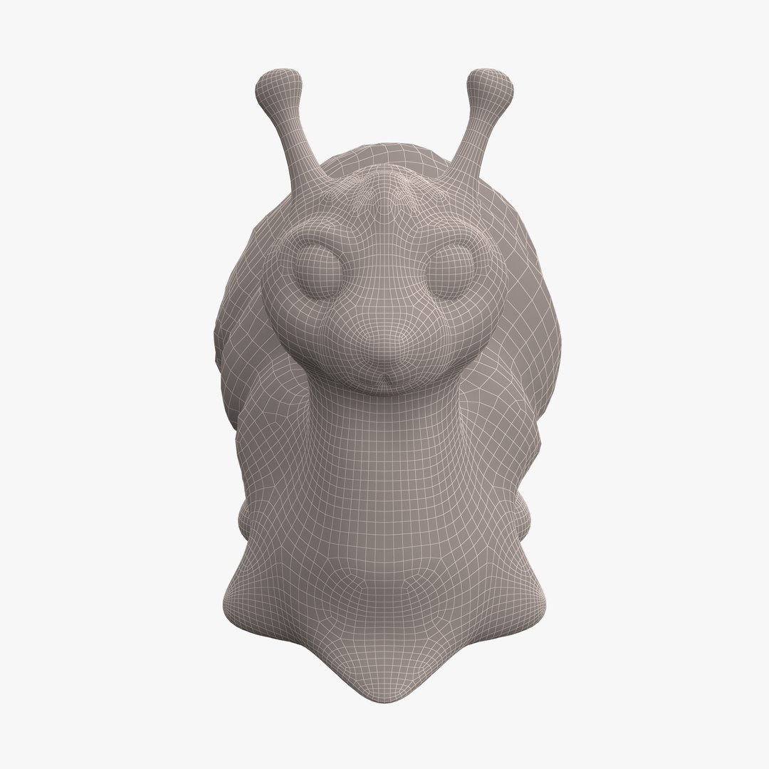 3d Cartoon Snail