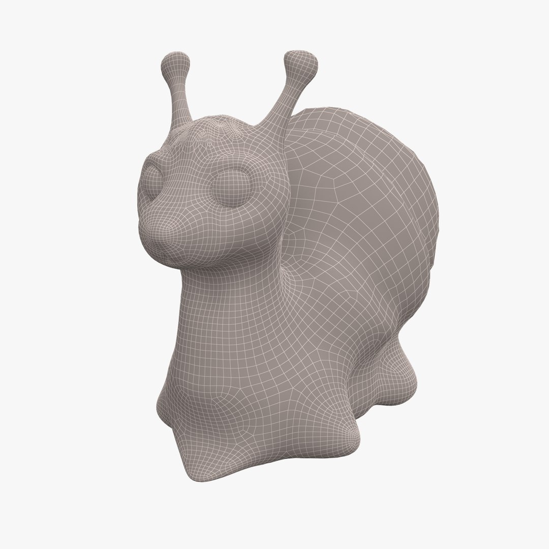 3d Cartoon Snail