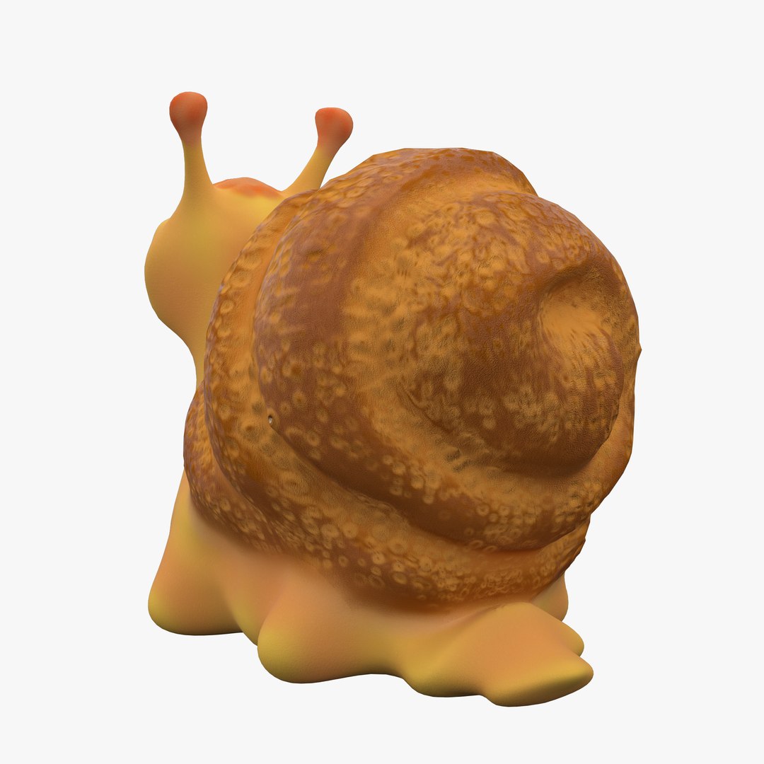 3d Cartoon Snail