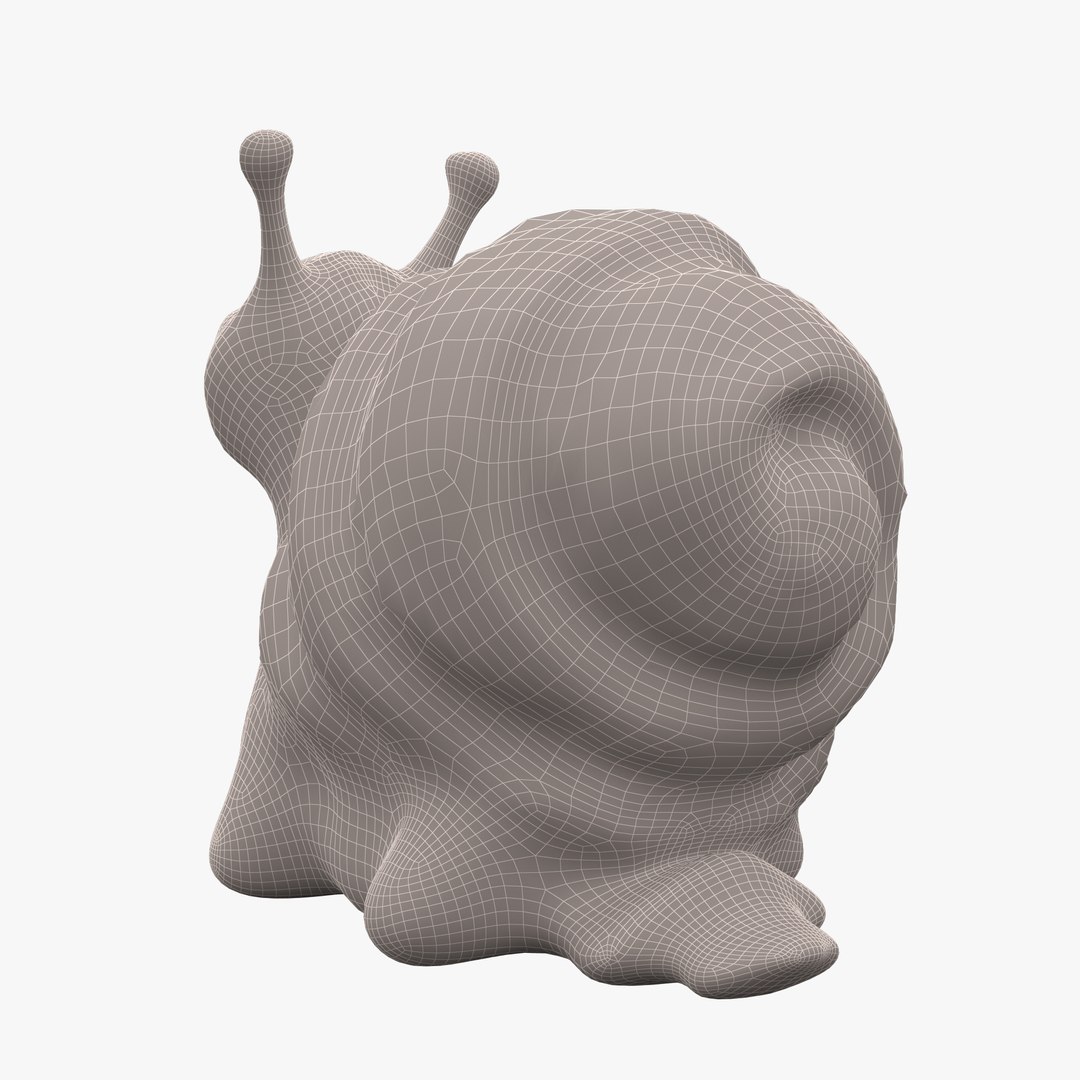 3d Cartoon Snail
