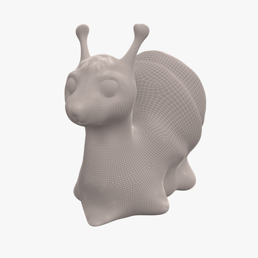3d Cartoon Snail