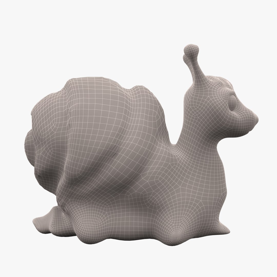 3d Cartoon Snail