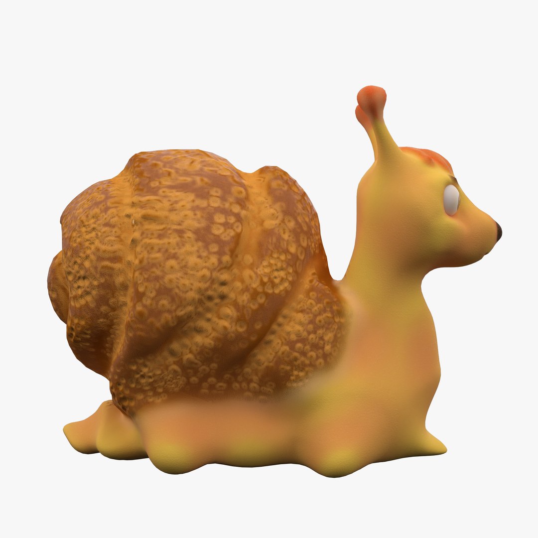 3d Cartoon Snail