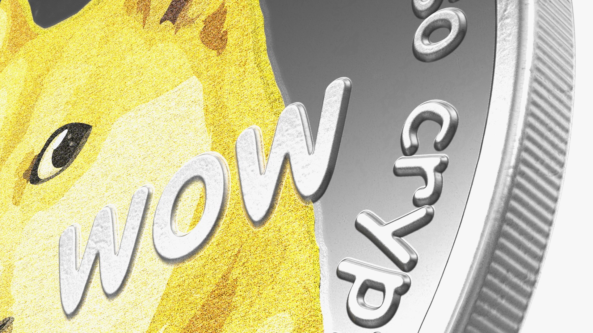 Physical Cryptocurrency Dogecoin Silver 3D Model - TurboSquid 1832598