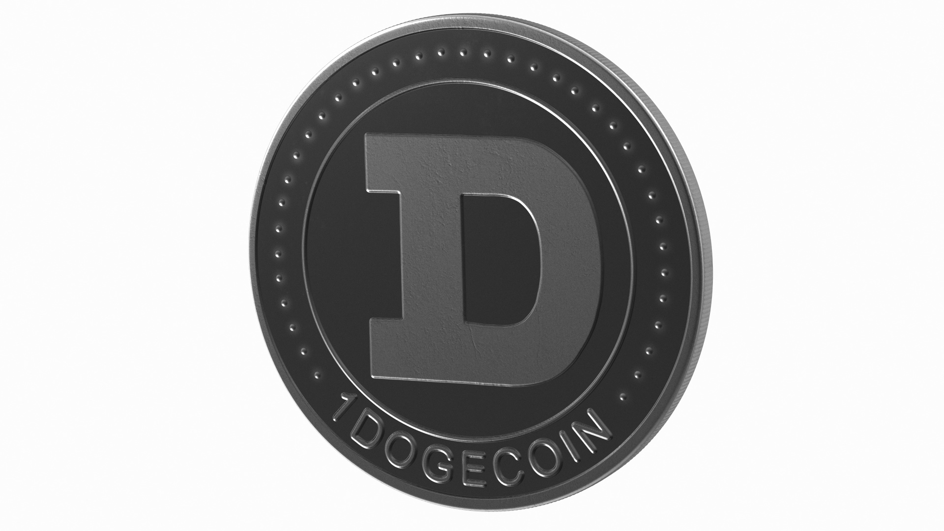Physical Cryptocurrency Dogecoin Silver 3D model - TurboSquid 1832598