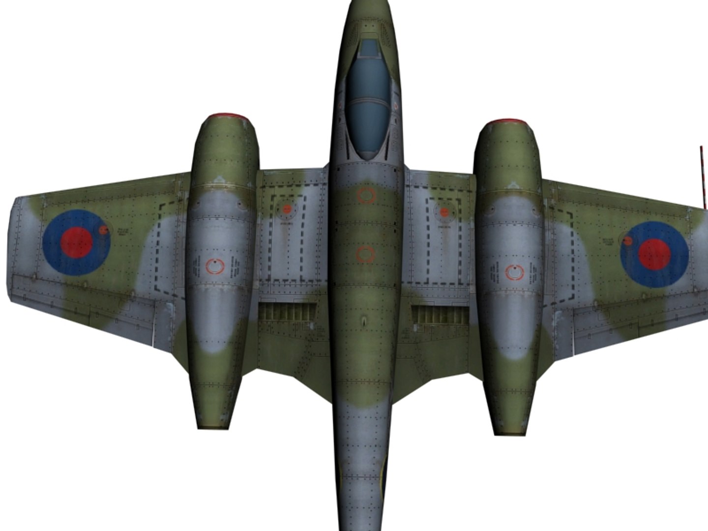 3ds Max Gloster Meteor Jet Fighter