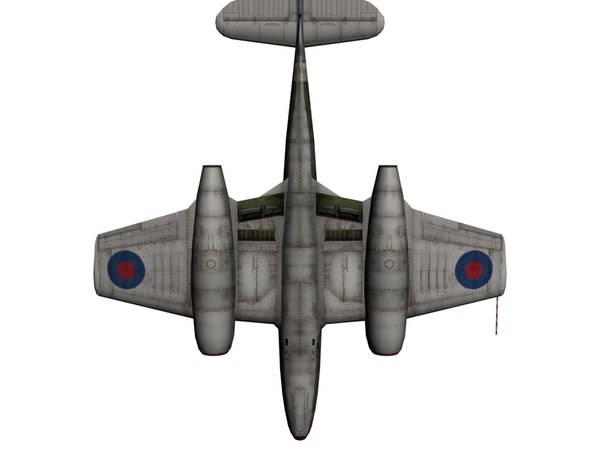 3ds max gloster meteor jet fighter