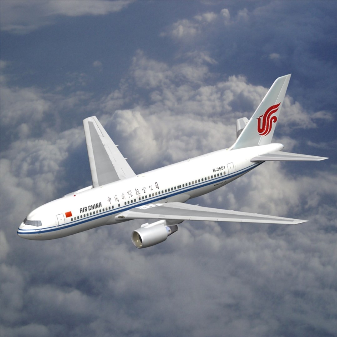 b767-200 air china 767-200 3d max