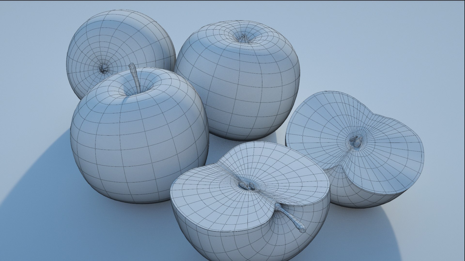 3d Resolution Apples Model