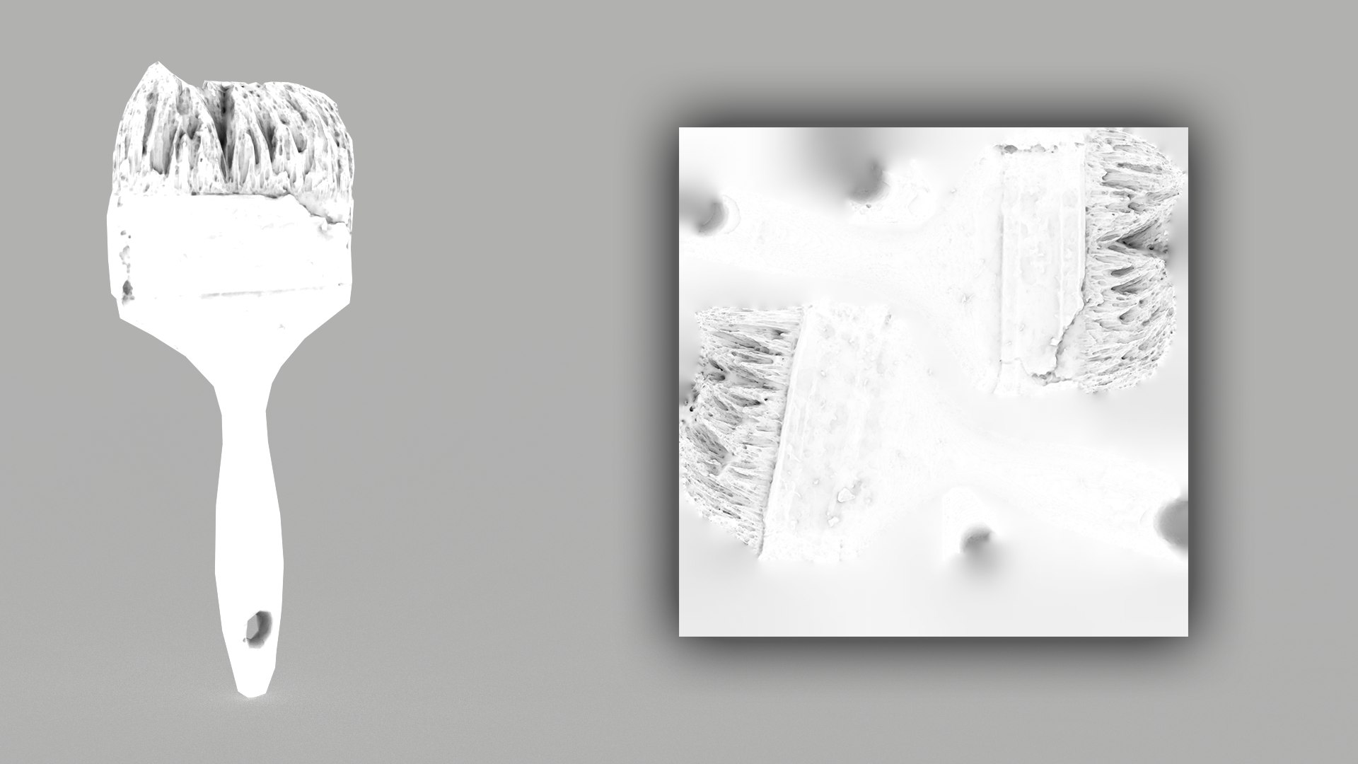 Old Paint Brush Scan 3D - TurboSquid 2125877