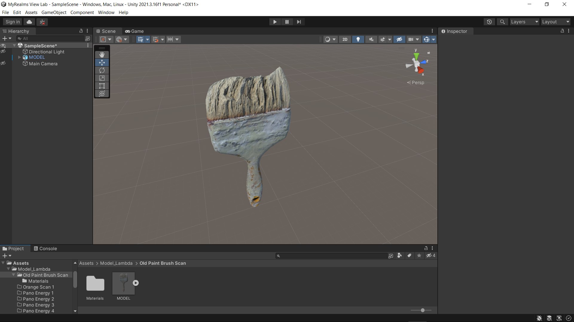 Old Paint Brush Scan 3D - TurboSquid 2125877