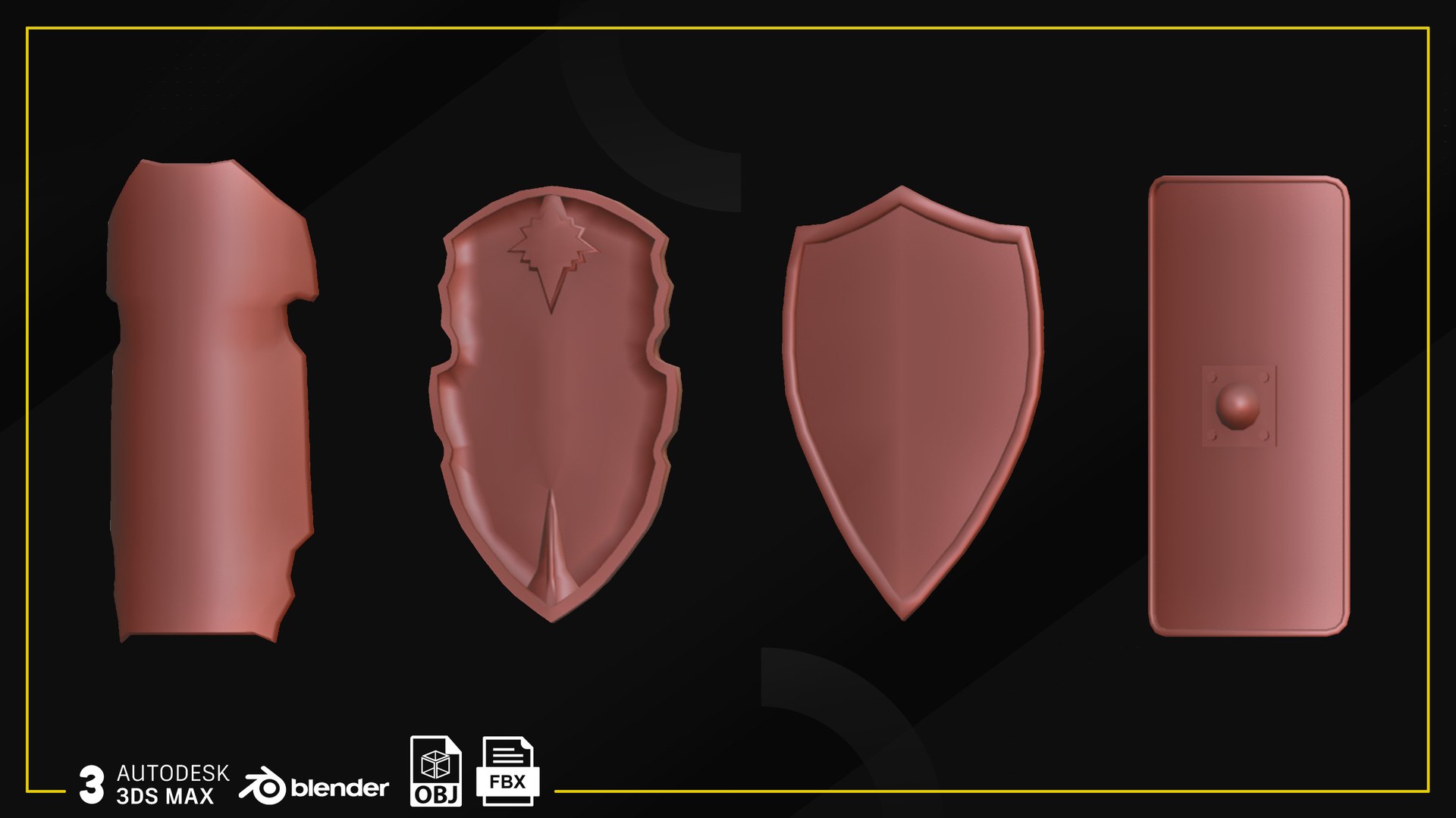20 Medieval Shield Base Meshes 3D - TurboSquid 1961696