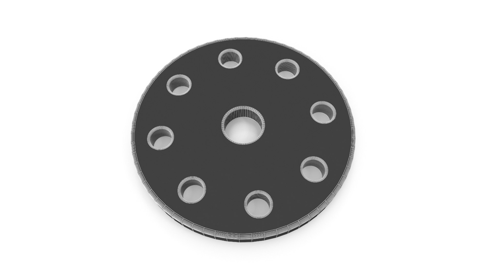 3D Round Flange Metal Armor V2 PBR Model - TurboSquid 2300780