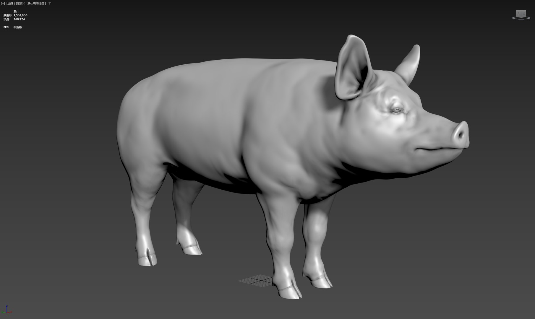 3D Pig - TurboSquid 2279046