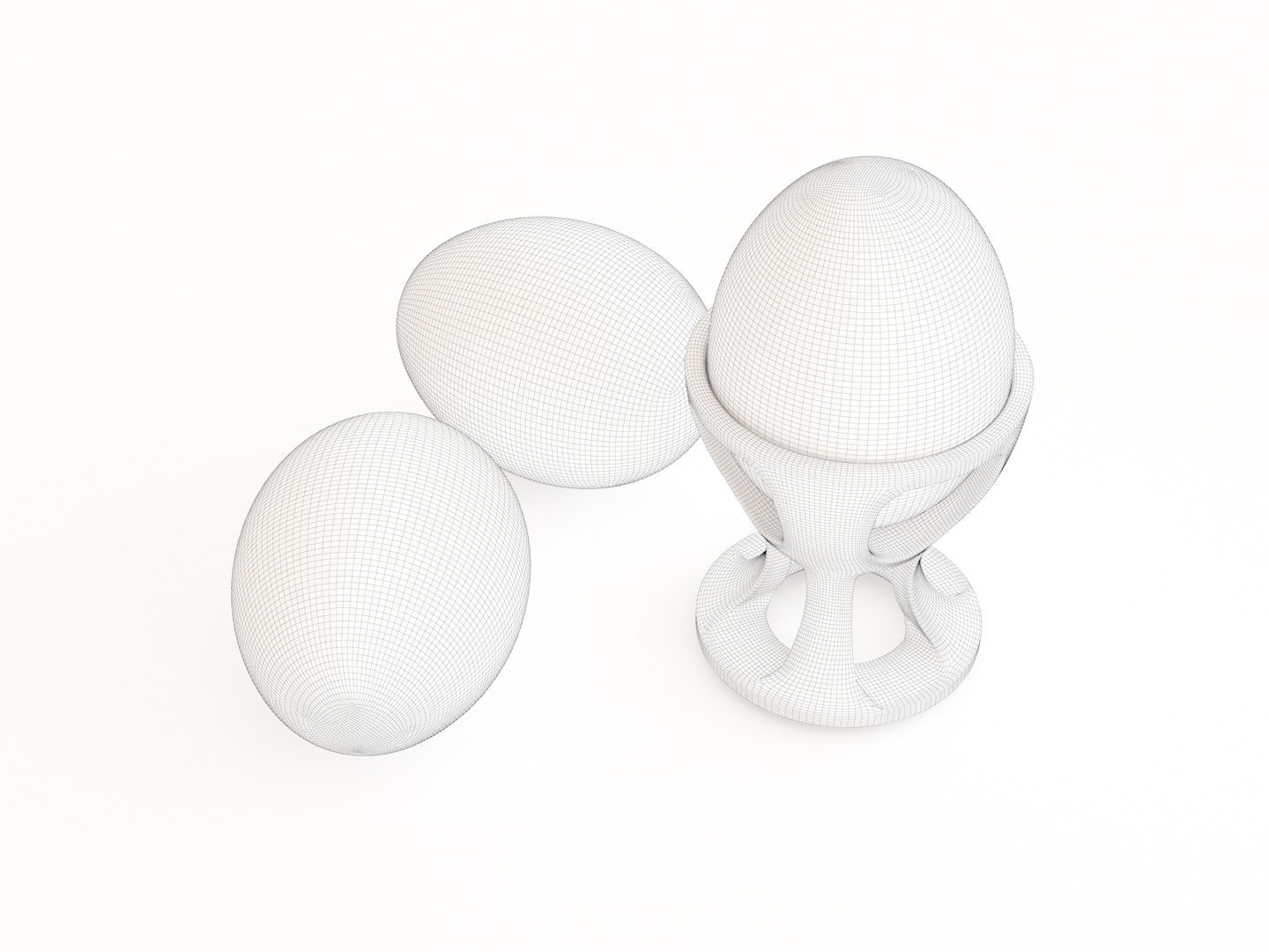 3D Egg Stand - TurboSquid 1490688
