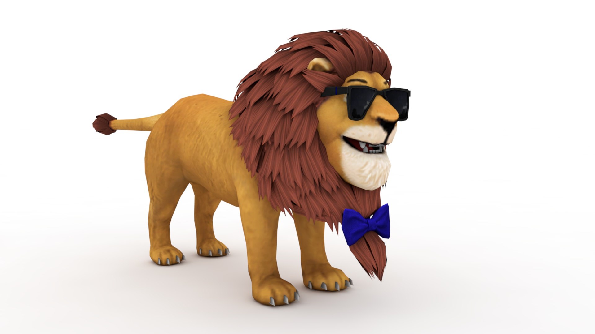 3D Cartoon Lion - TurboSquid 1856176