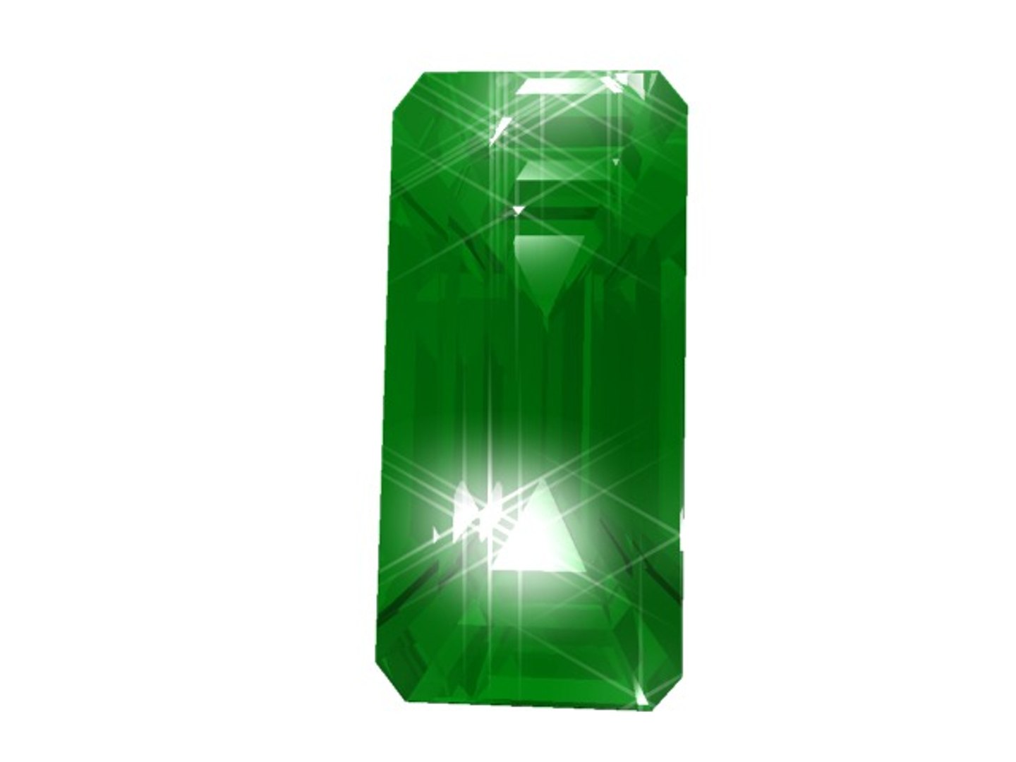 3d emerald model
