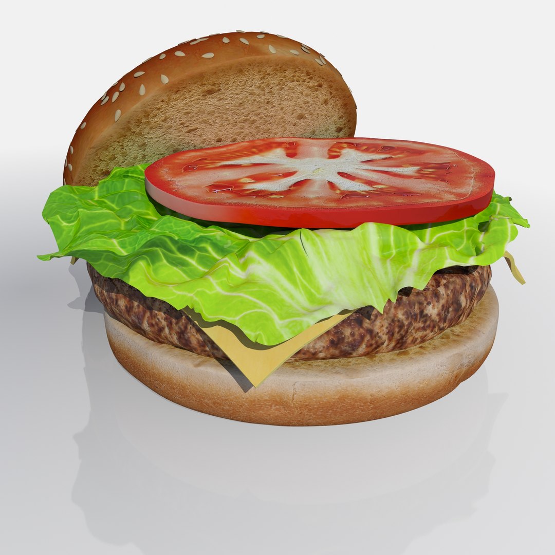 Burger 3D Model - TurboSquid 1195625