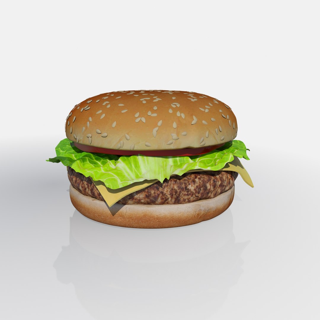 Burger 3D Model - TurboSquid 1195625