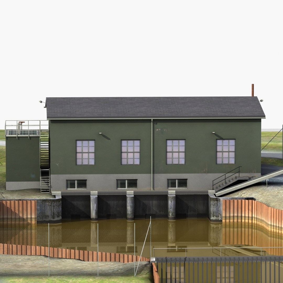 Pumpstation Pump 3d Model