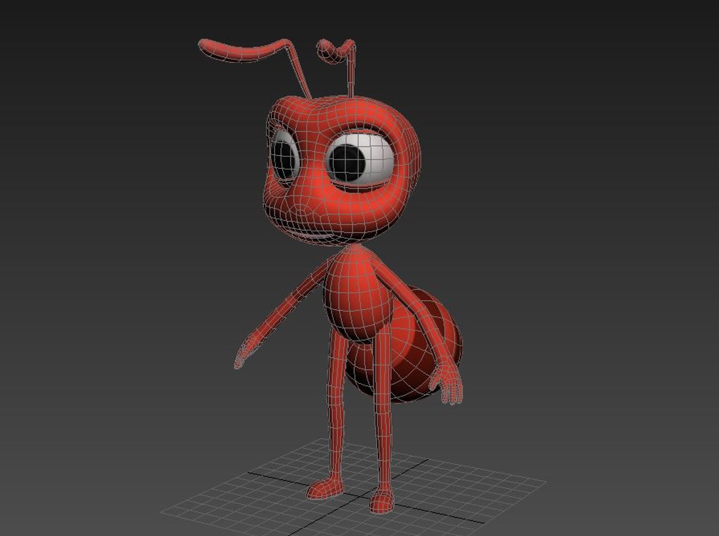 3D Ant Character Cartoon Model - TurboSquid 1330576