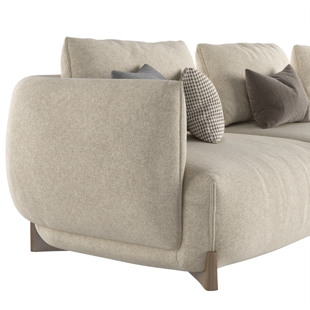 Sofa LXR29 Naila 3 Seater 3D Model - TurboSquid 2158351