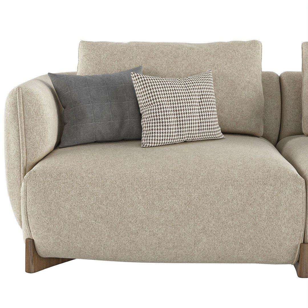 Sofa LXR29 Naila 3 Seater 3D Model - TurboSquid 2158351