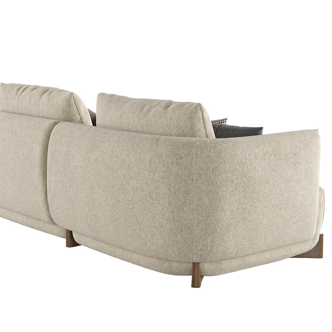Sofa LXR29 Naila 3 Seater 3D Model - TurboSquid 2158351