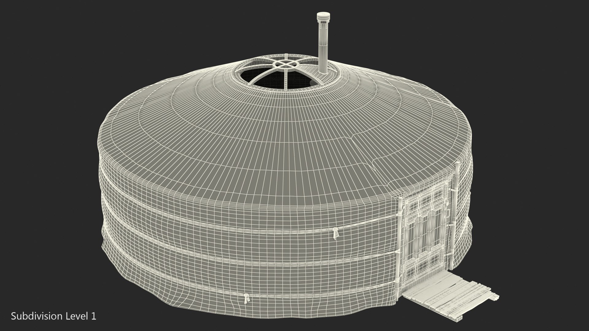 Mongolian portable yurt mongolia 3D model - TurboSquid 1443408