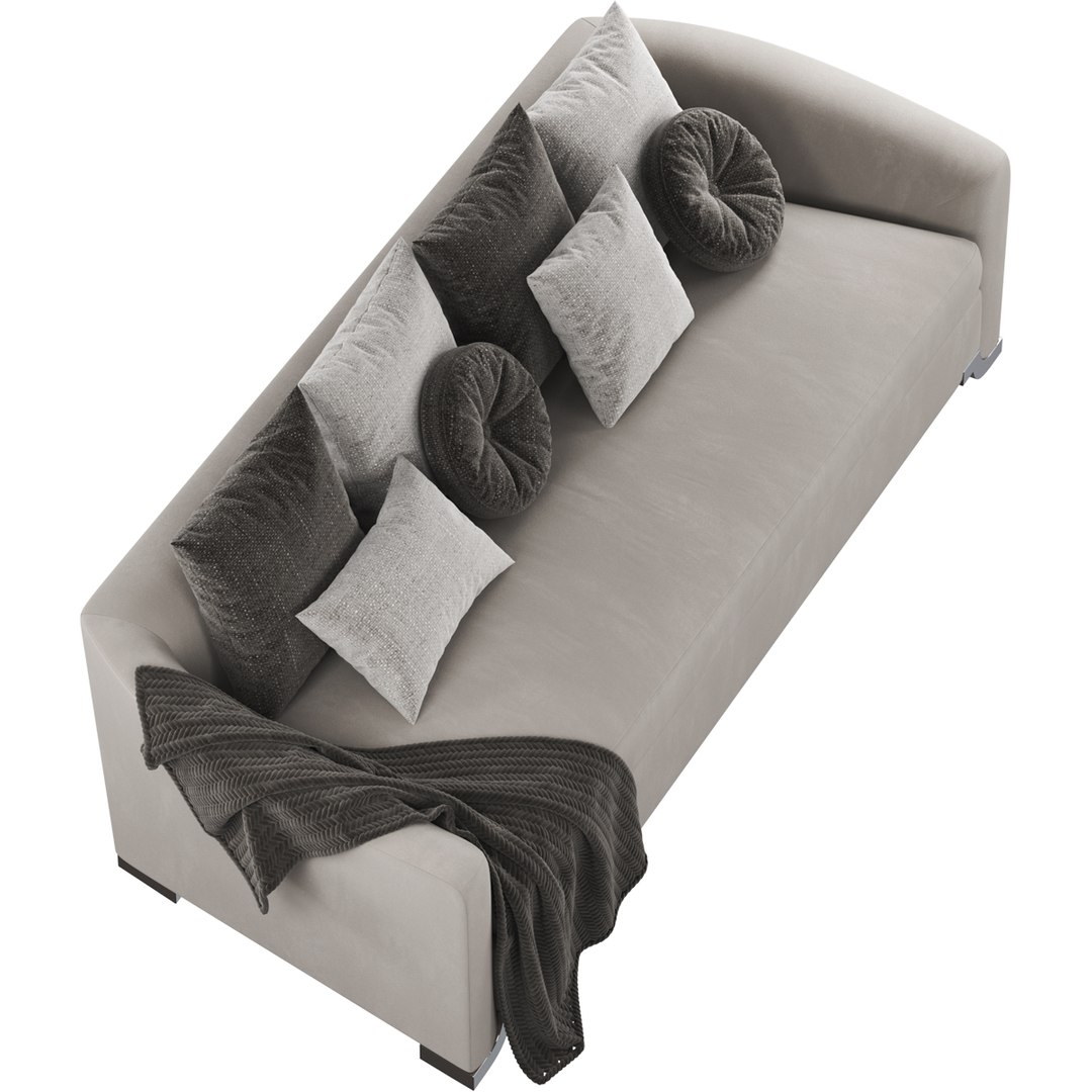 Rubelli Halo Coupe Sofa 3D Model - TurboSquid 1496801