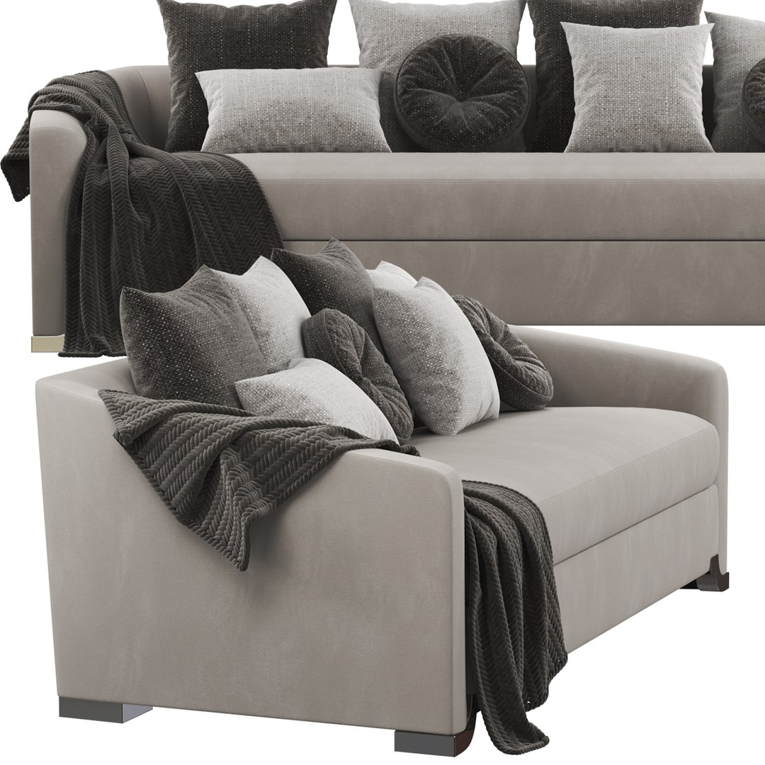 Rubelli Halo Coupe Sofa 3D Model - TurboSquid 1496801