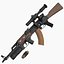 3d model akm rifle