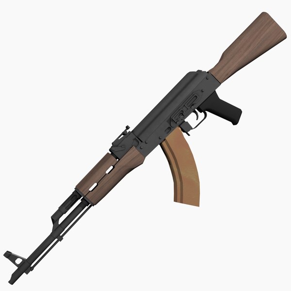 3d model akm rifle