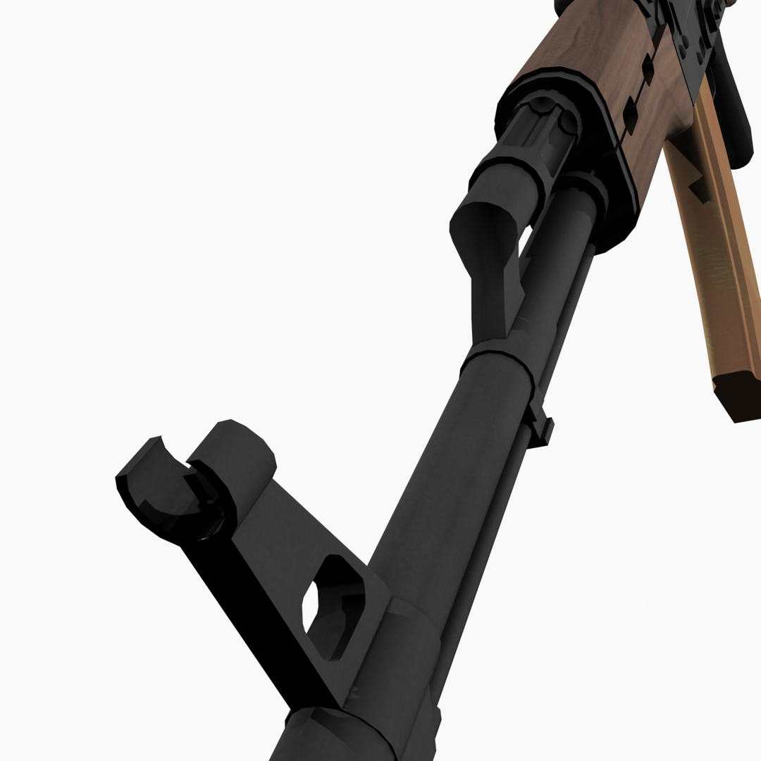 3d model akm rifle