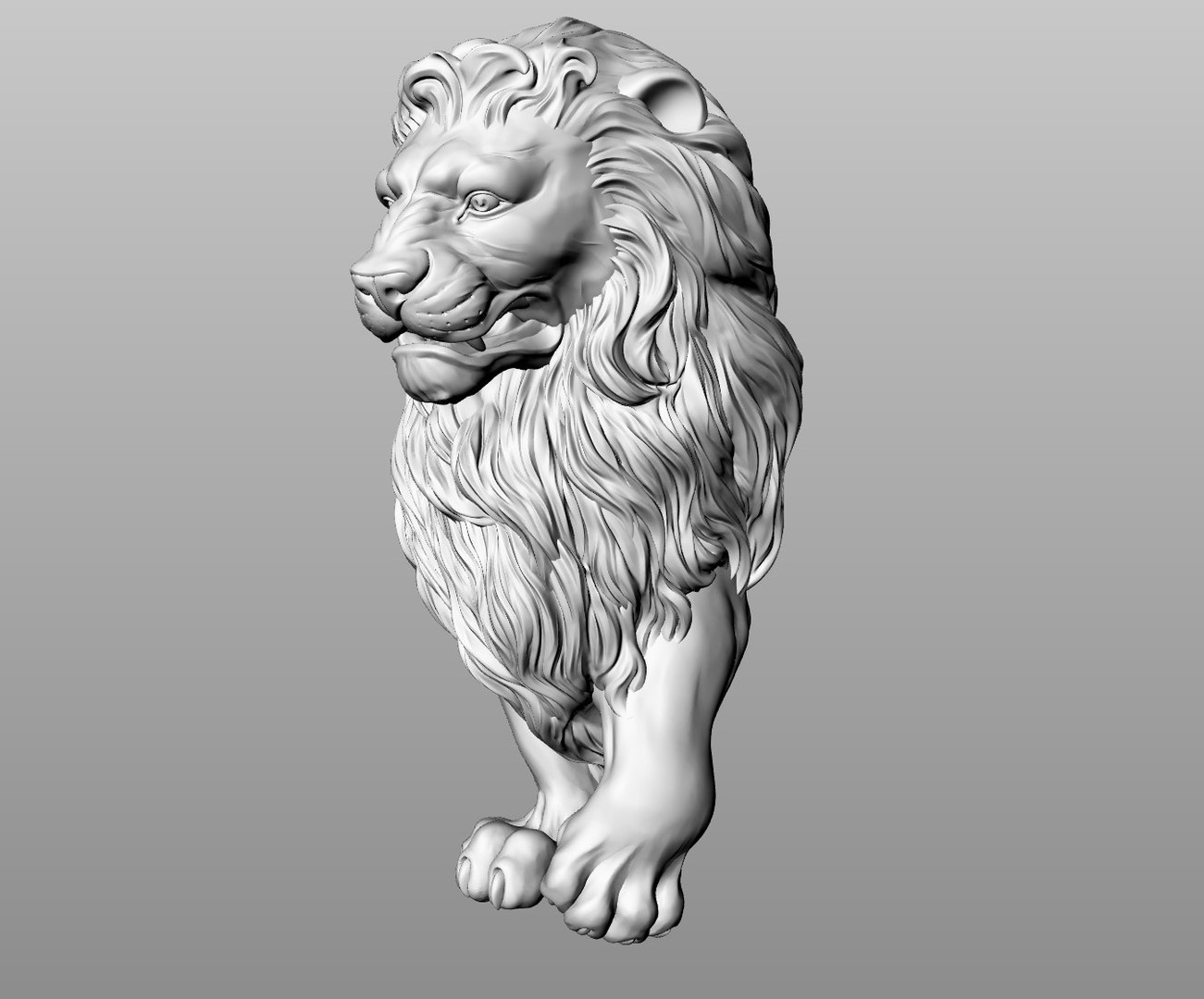 3D Lion Decor Model - TurboSquid 1639073