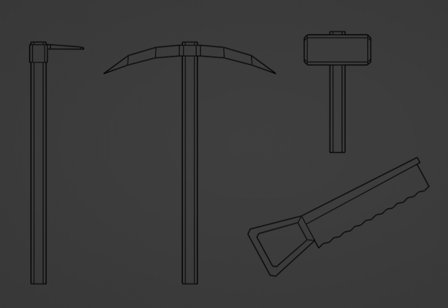 3D Tools LowPoly Stylised Model - TurboSquid 1873059