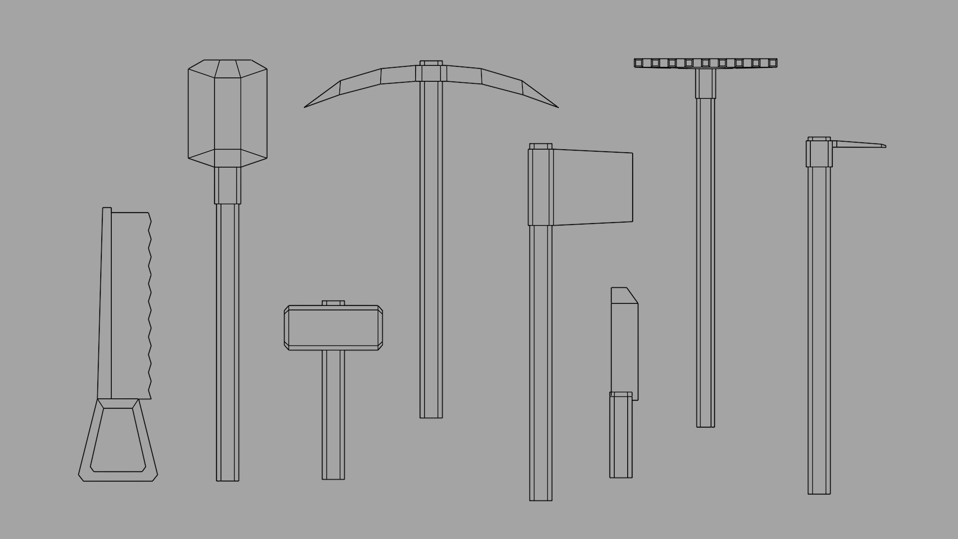 3D Tools LowPoly Stylised Model - TurboSquid 1873059