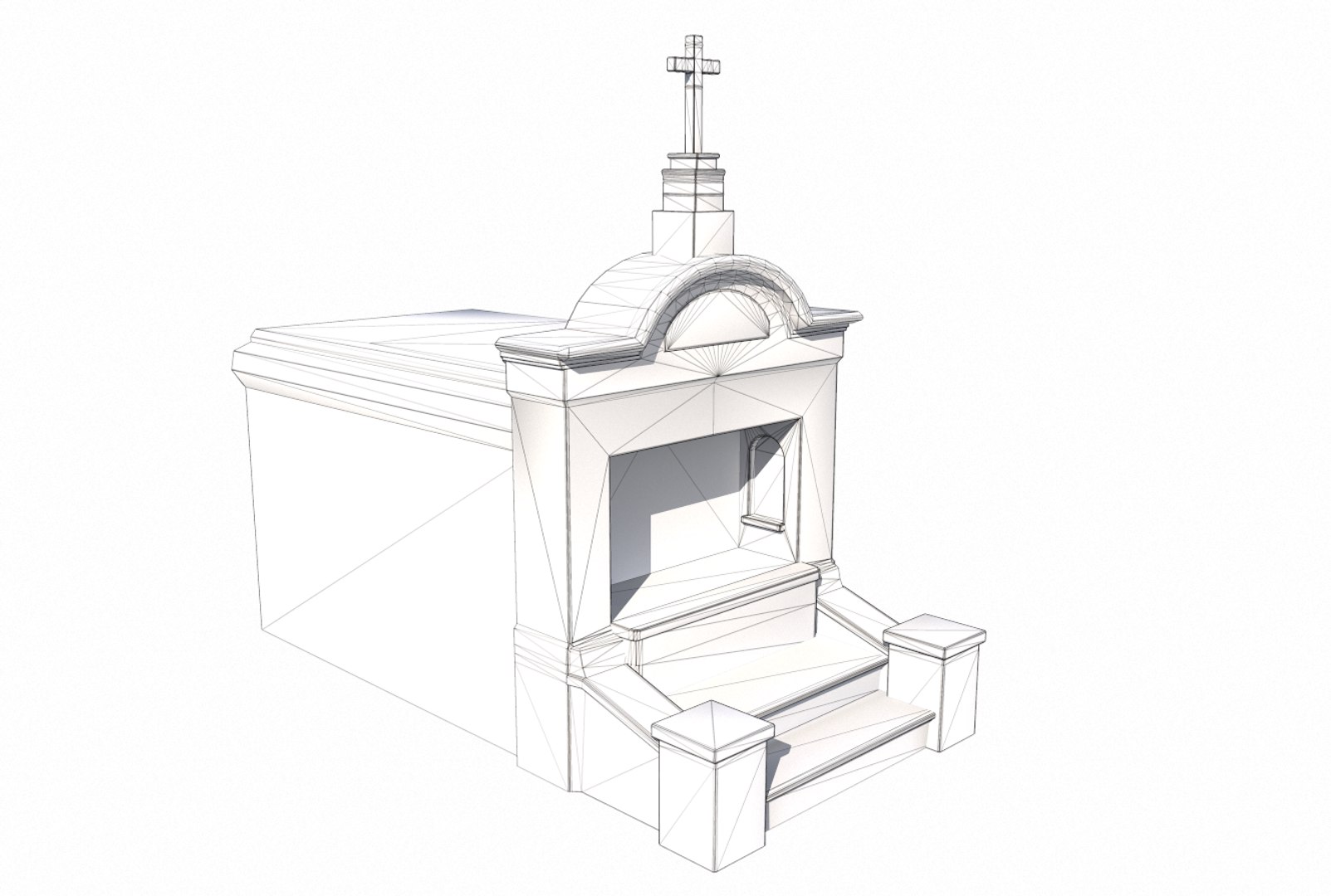 3D mausoleum - model - TurboSquid 1452218