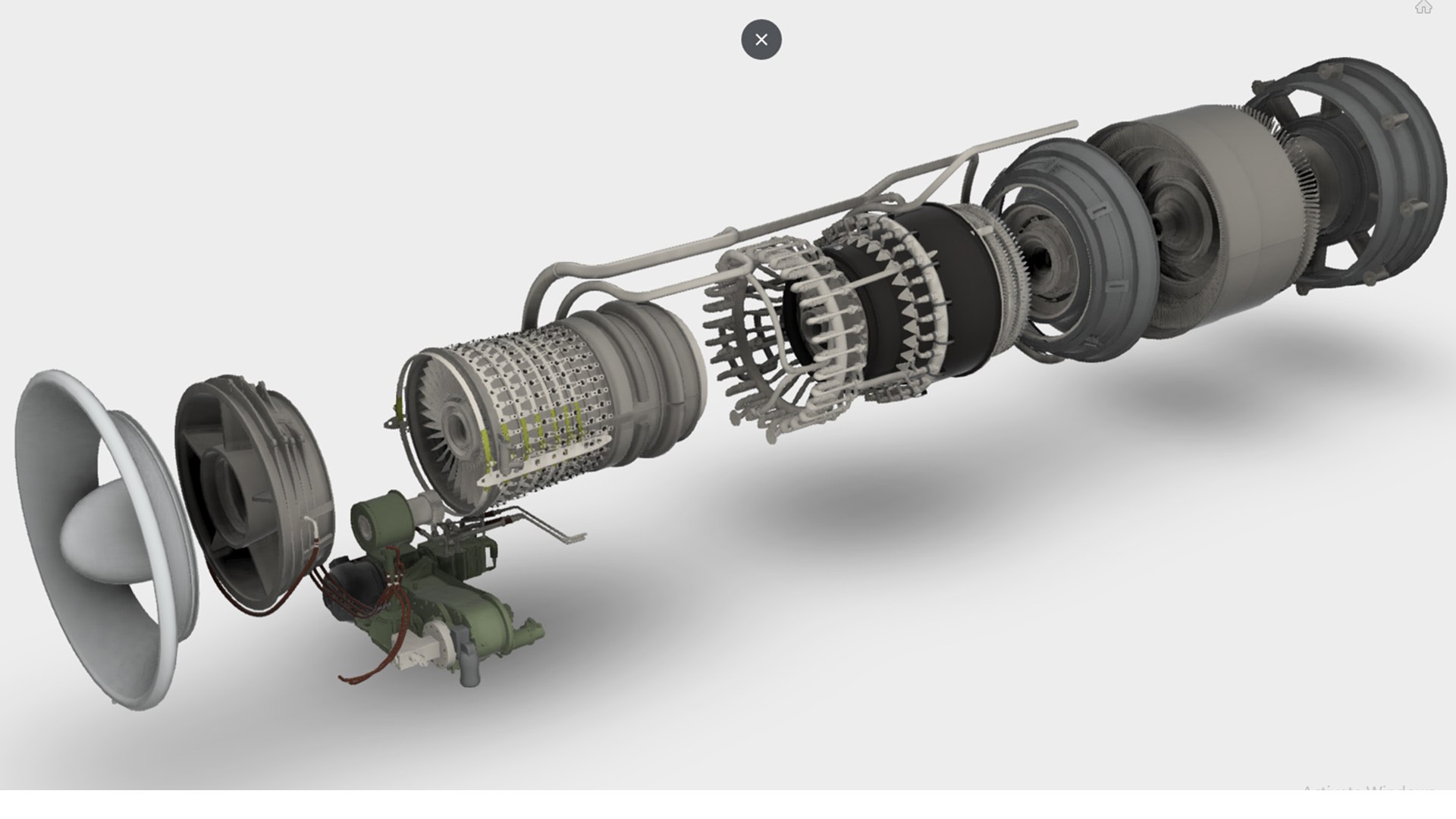 3D Model Gas Turbine - TurboSquid 2303468