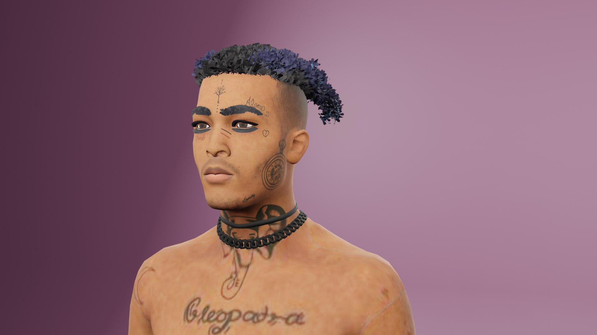 3d Xxxtentacion 3d Model Rapper Turbosquid 1980105