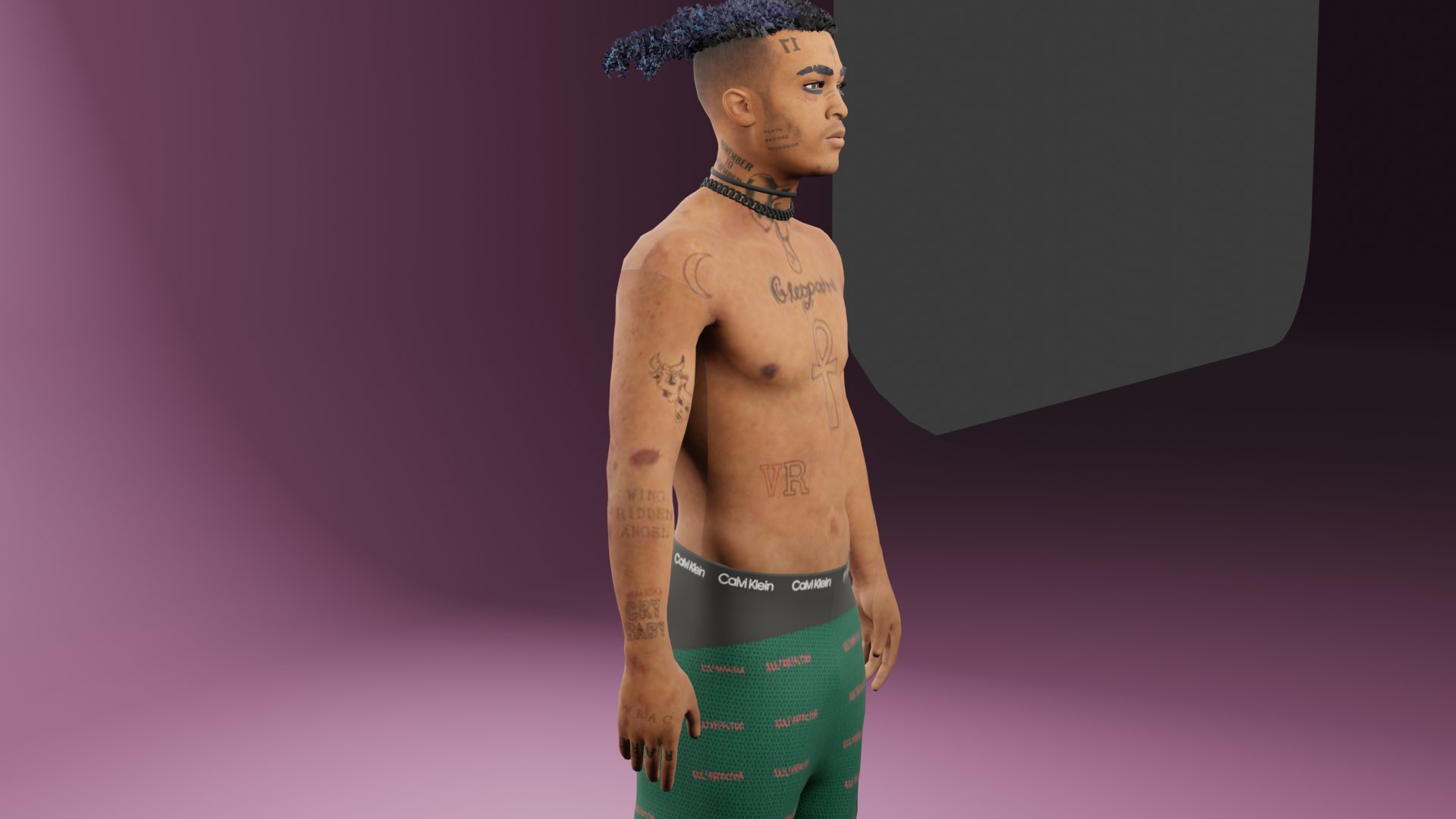 3d Xxxtentacion 3d Model Rapper Turbosquid 1980105