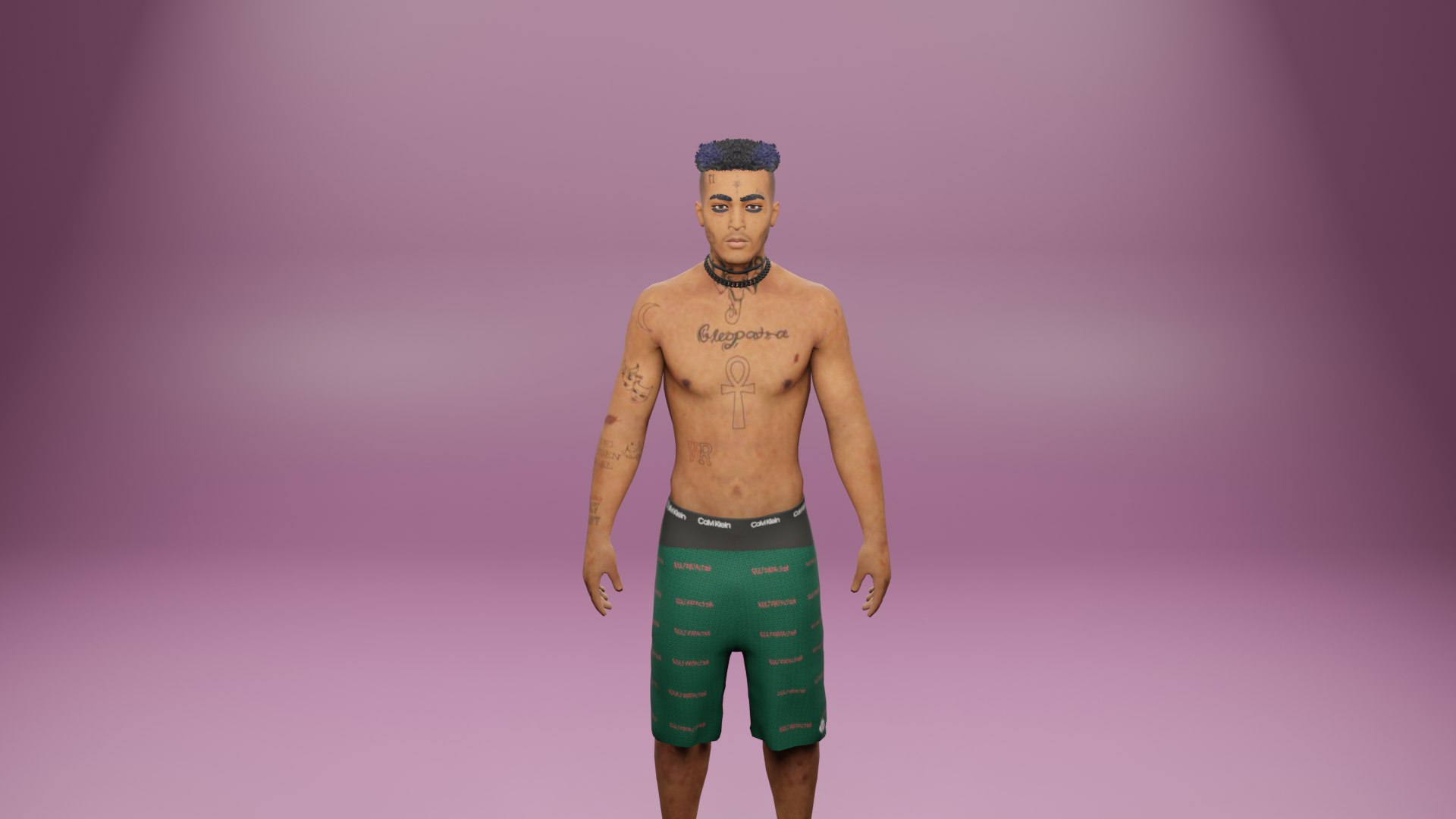 3d Xxxtentacion 3d Model Rapper Turbosquid 1980105